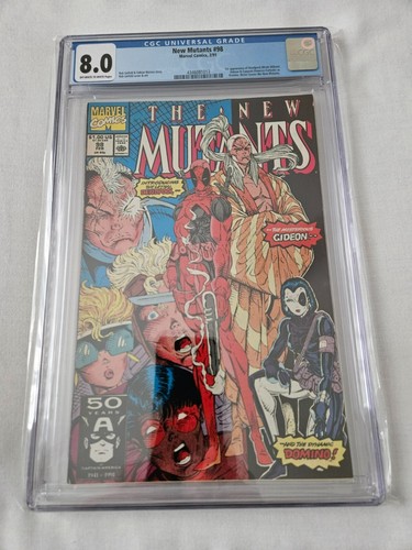 NEW MUTANTS 98 CGC 8.0 OWTW 1ST APPEARANCE OF DEADPOOL 1991 | eBay