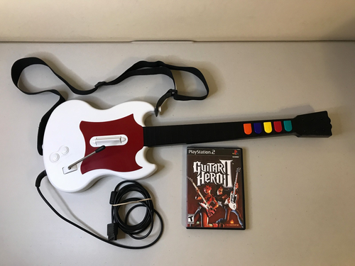 PS2 Guitar Hero Wired SG Controller RedOctane 95077.805 Playstation 2 ...