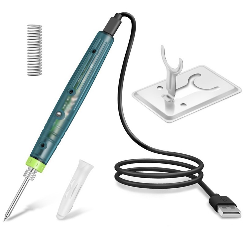 Soldering Iron Set Electric Heating Tools Portable With Led Indicator ...