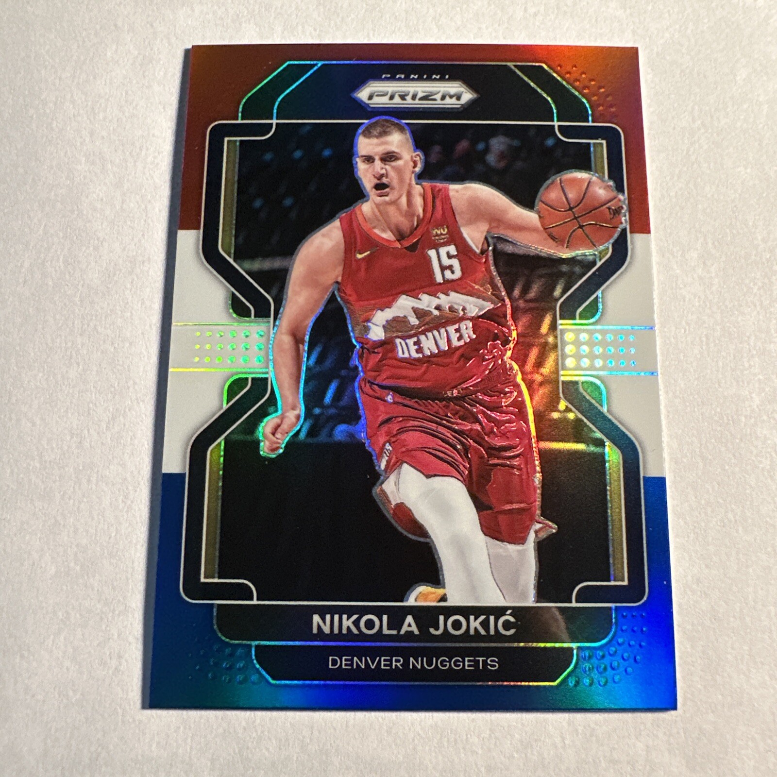 2021-22 Panini Prizm - Red White & Blue Prizm #32 Denver Nuggets for ...