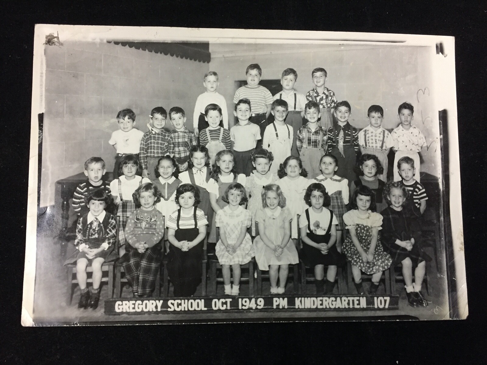 1949 CLASS PHOTO, KINDERGARTEN, GREGORY SCHOOL | eBay
