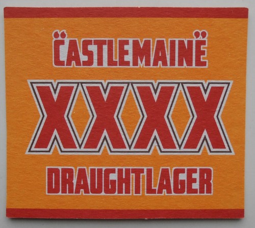 CASTLEMAINE XXXX DRAUGHT LAGER BEERMAT NUMBER 1 | eBay