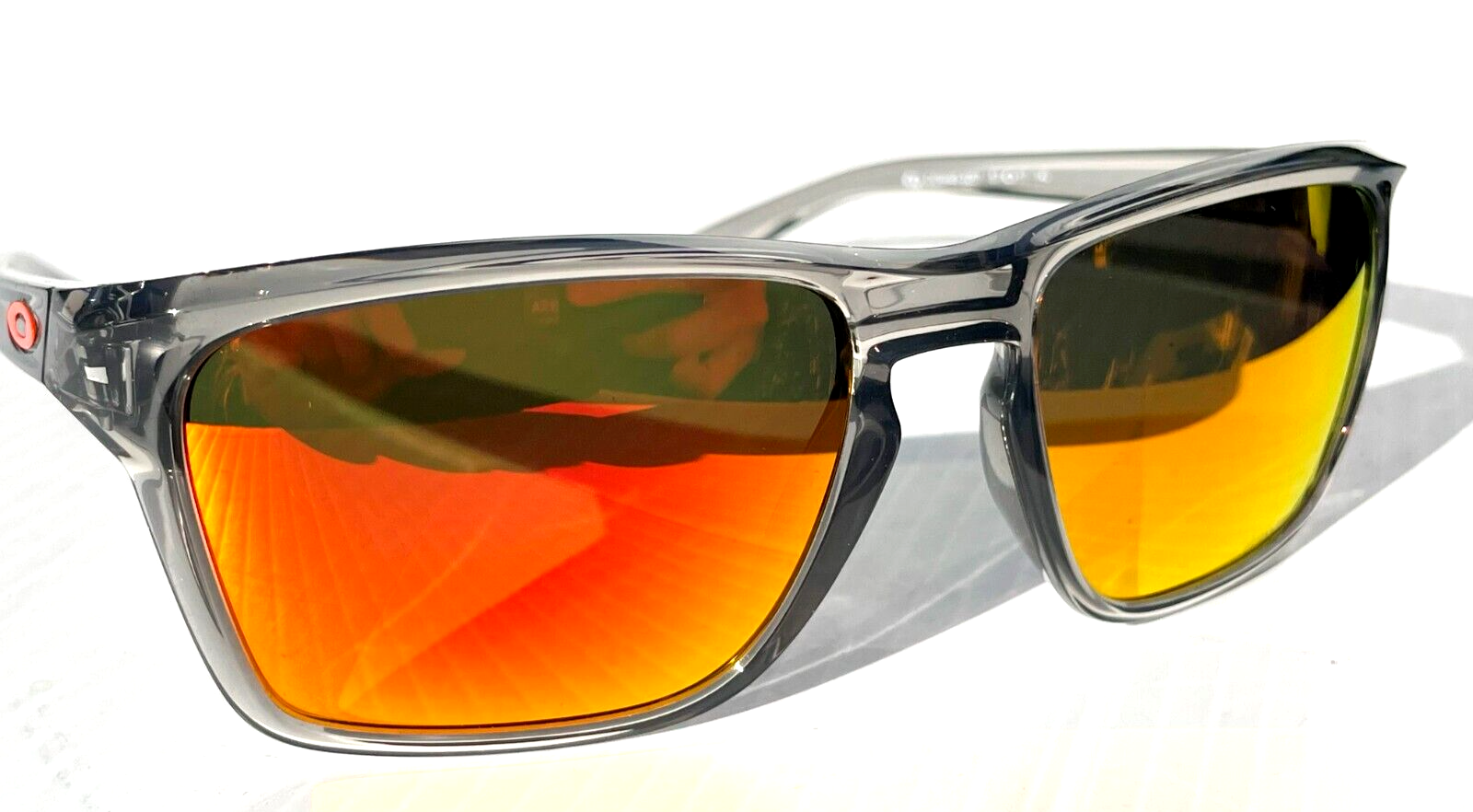 NEW Oakley SYLAS Grey Ink DUCATI Red w PRIZM Ruby Lens Sunglass 9448-32 ...