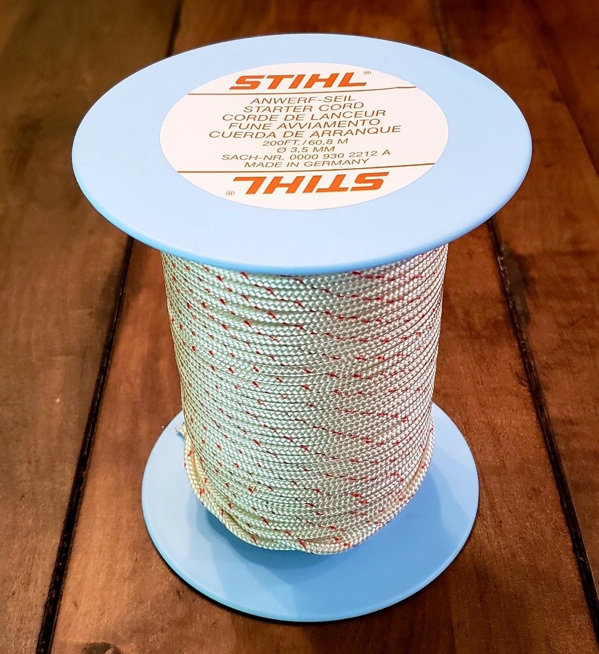 STIHL 3.5mm Starter Rope Roll 200 FT 0000-930-2212 Made in Germany ...