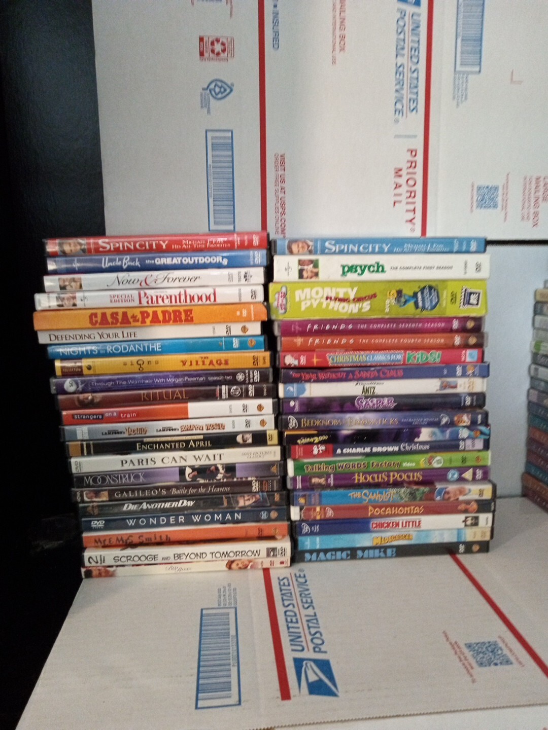 Lot Of 40 Variety Used Movies DVDs Estate Sale Comedy Horror & Kids ...