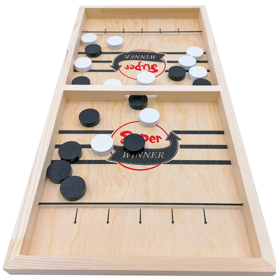 Large Fast Sling Puck Table Game Night Hockey Board Game Board Game ...