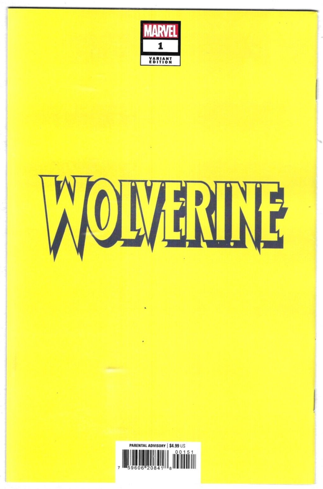 Wolverine Comic 1 First Print Cover E Negative Space Variant 2024 Ahmed ...