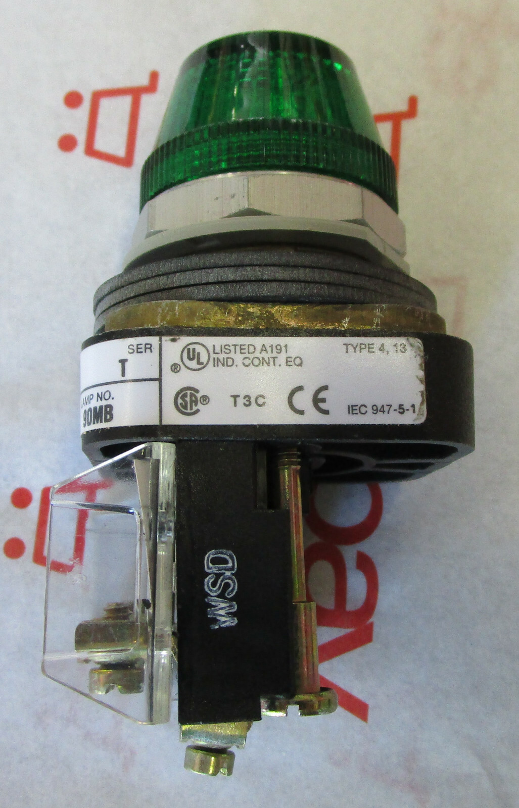 ALLEN BRADLEY 800T-PD16 Green DUAL INPUT PILOT LIGHT 120V FULL VOLTAGE ...