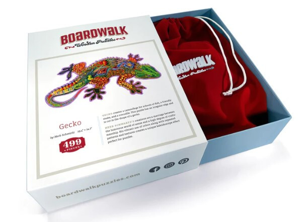 Gecko Shaped 499 Pieces Wooden Jigsaw Puzzle 23.6 x 16.9" | eBay