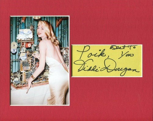 Vikki Dougan Playboy Model Actress 1950s It Girl Signed Autograph Photo Display | eBay