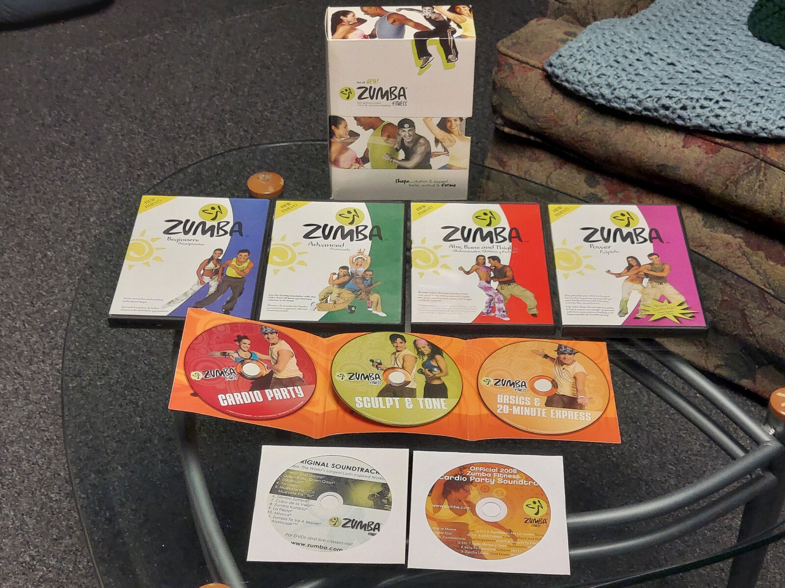 7 - Zumba Fitness DVDs & 2 Music CDs NEW Zumba Fitness Box set with 3 ...