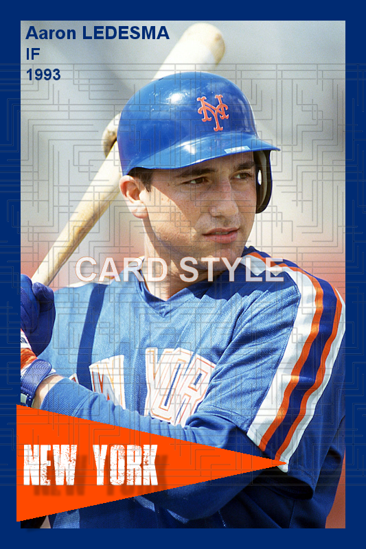 Aaron Ledesma - 1993 New York Mets - choose a size - full color print ...