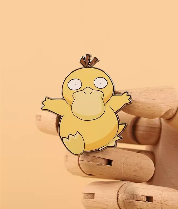 Cute Psyduck Enamel Hat Pin - Pokémon Anime Metal Badge Cartoon Brooch ...