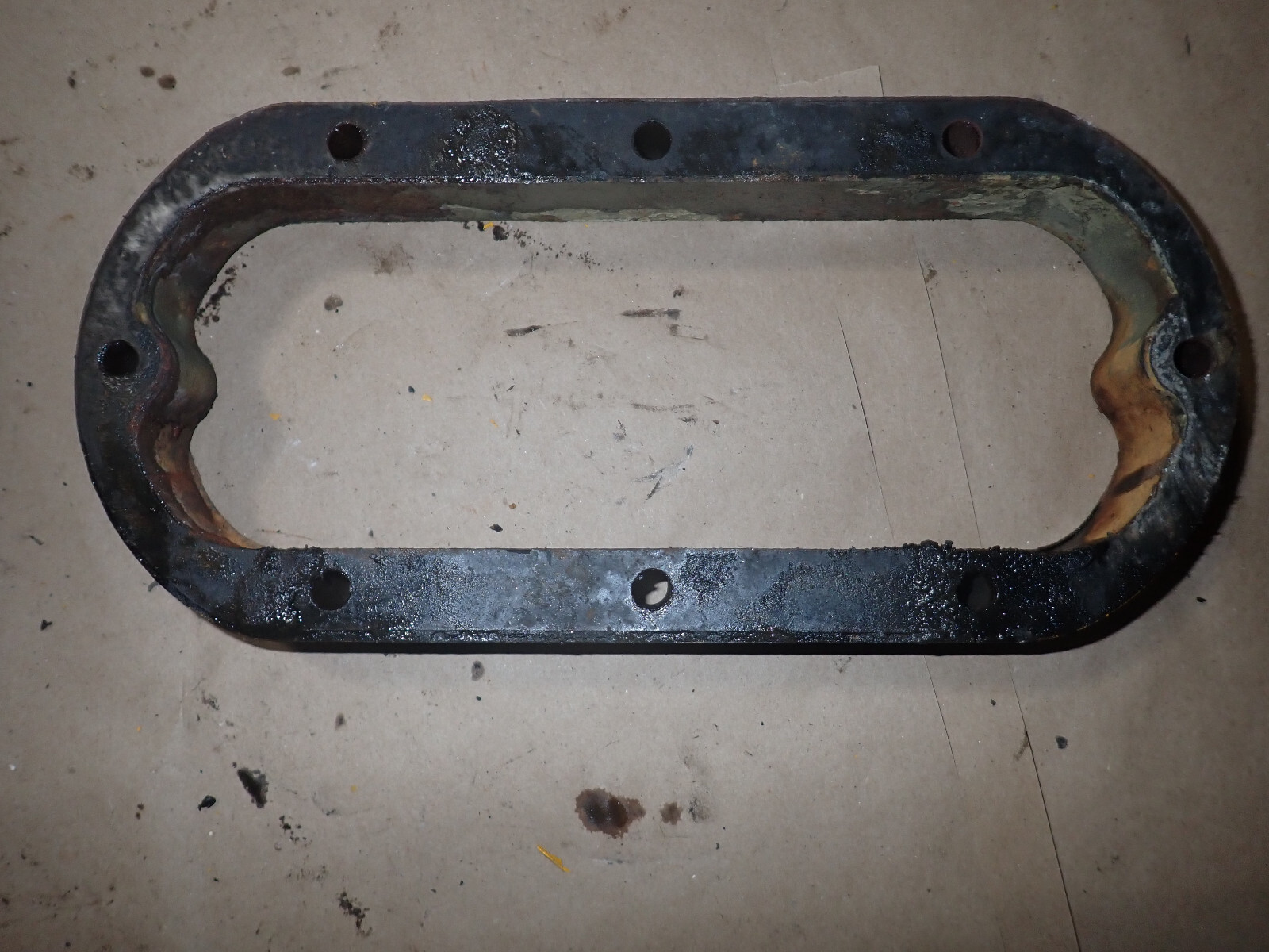 John Deere 6466 Diesel Engine Oil Cooler Spacer R50418 Excavator 790 ...