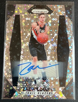 Zach Collins 2017-18 Panini Prizm Fast Break Prizm Auto RC #144 Blazers ...
