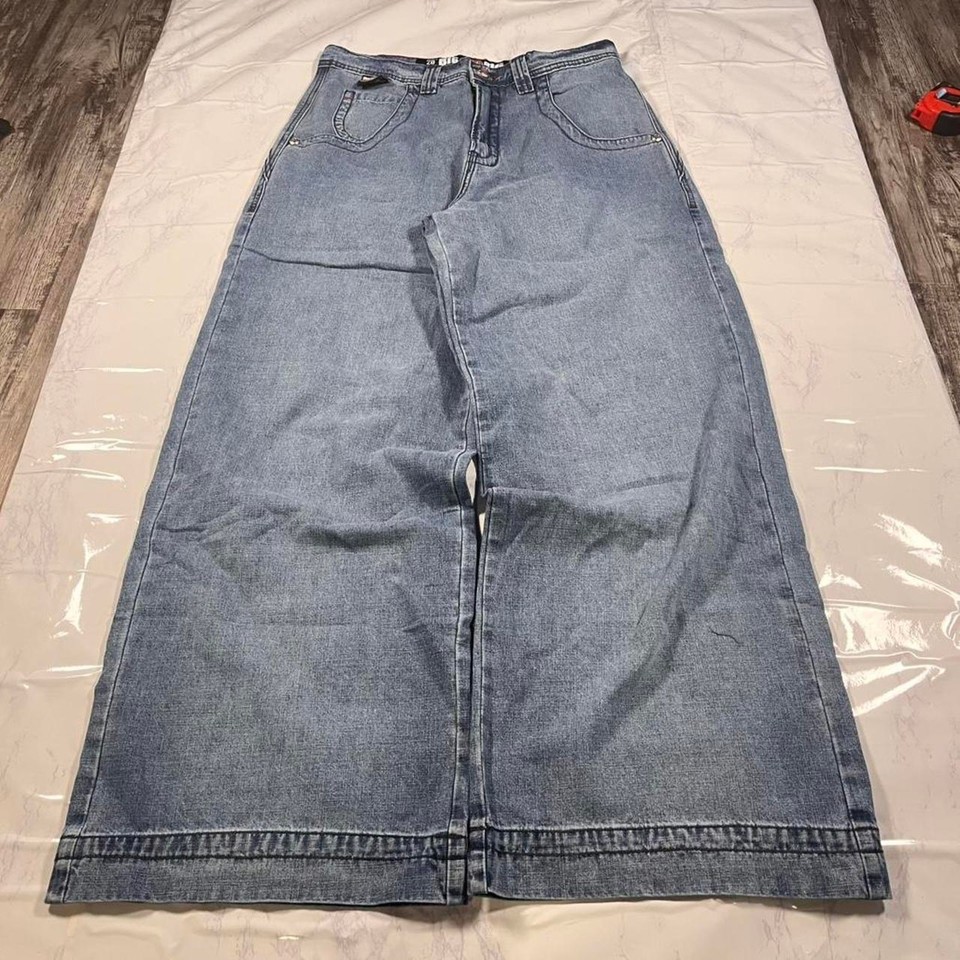 JNCO Bulldog Jeans Size 32x30 Light Wash Vintage YK Denim Baggy Wide ...