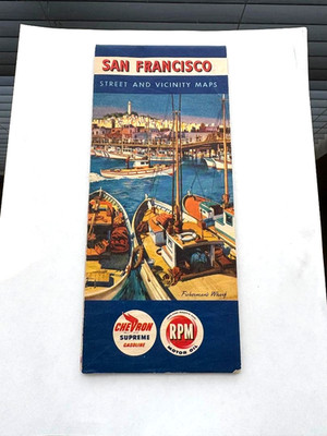 Chevron Supreme, RPM Oil Road , Street and Vicinity Map San Francisco c ...