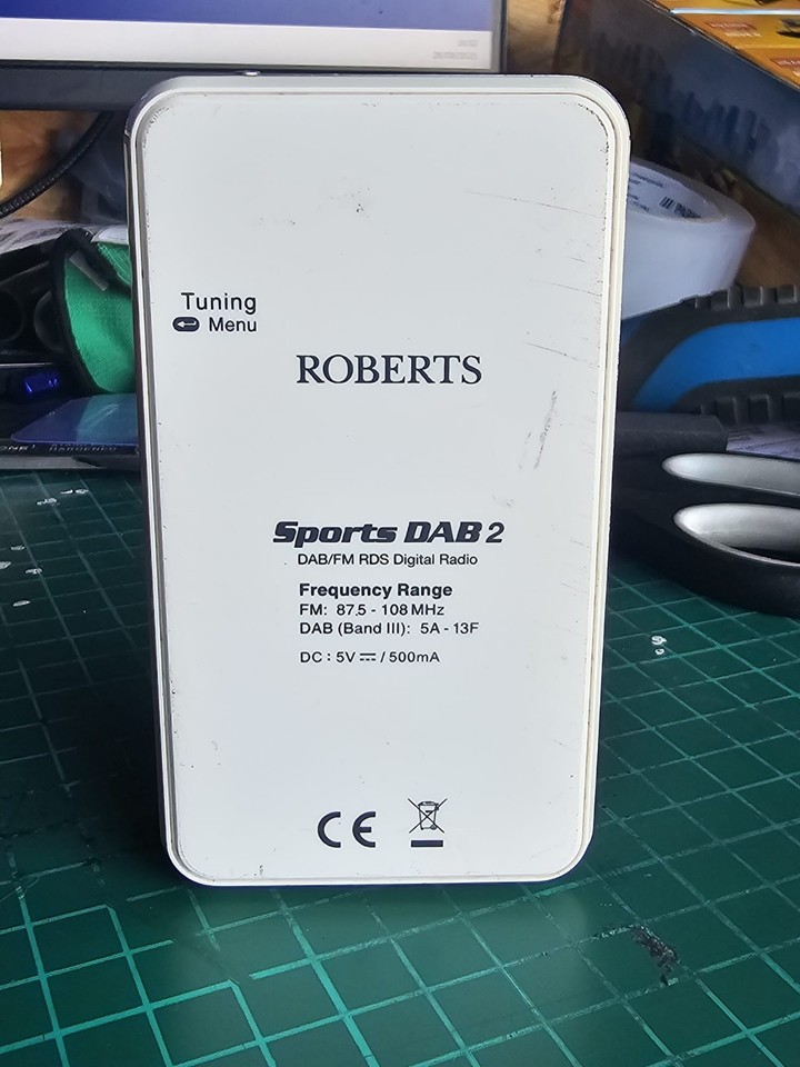 Roberts Sports DAB2 DAB/DAB+/FM /RDS Pocket Radio Good Condition ...