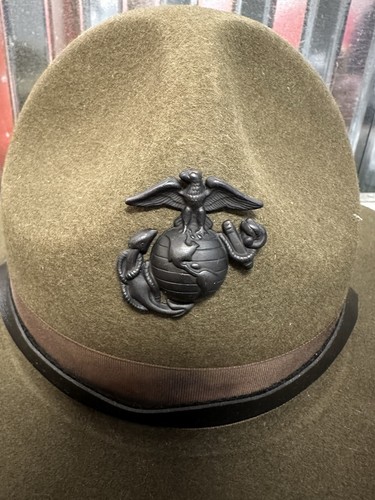 USMC Marine Corps DI Campaign Cover Drill Instructor Hat Size 6 7/8 | eBay
