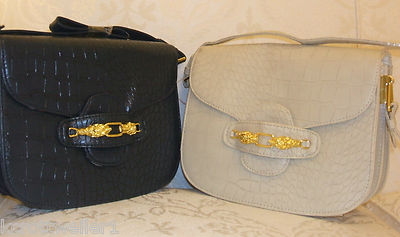 NEW PRIMARK CREAM BEIGE OR NAVY BLUE MOCK CROC SHOULDER BAG HANDBAG | eBay