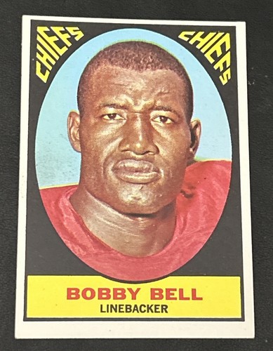 Bobby Bell 1967 Topps Kansas City Chiefs Card #69 BEAUTIFUL - SEE SCAN ...