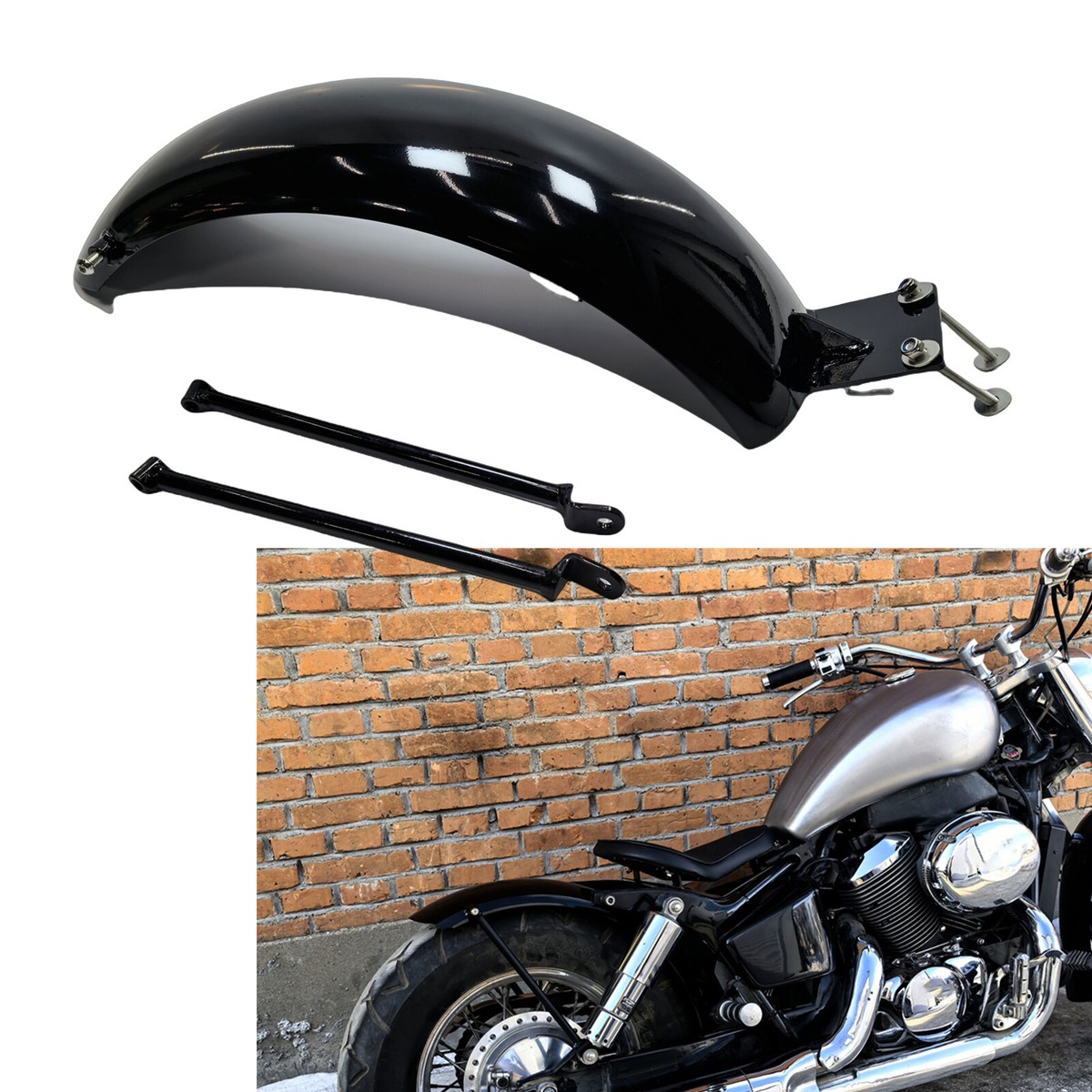 Honda 600 Shadow Bobber Fender Modified 1.4MM Steel Plate Rear Fender