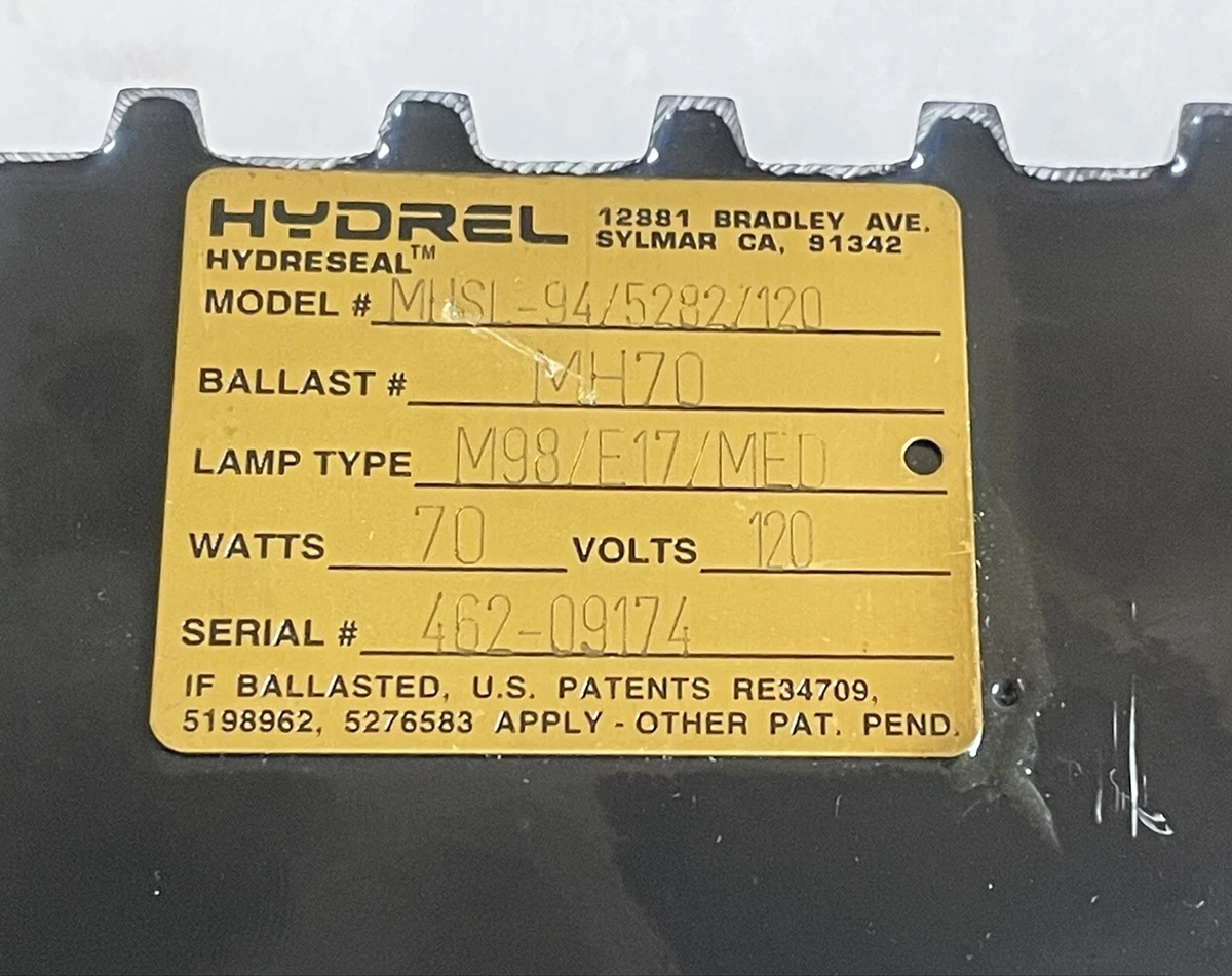 Hydrel Lighting Parts | Shelly Lighting