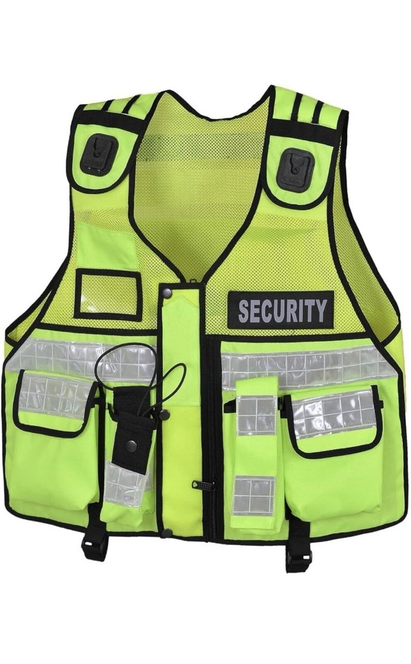 security hi viz tactical utility vest | eBay UK