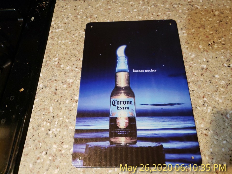 Corona Sign Vintage Corona Man Cave Sign Corona Extra Tin Corona Metal ...