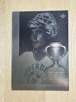 1991-92 Chicago Blackhawks Ed Bel Upper Deck Hologram Calder Trophy ...