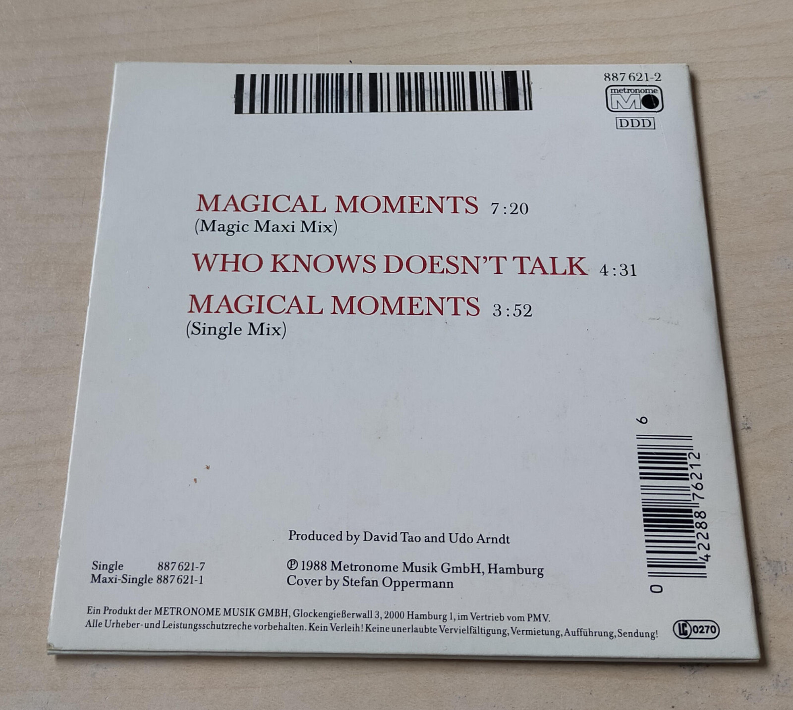 Magical moments (Magic Maxi Mix 1988) by Tao | CD | good for sale ...