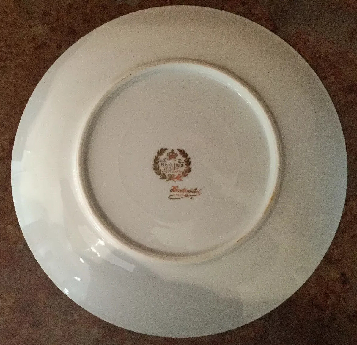 Vintage Regina Ware Germany Hand Painted Pink & White Roses On 8 3/8 ...