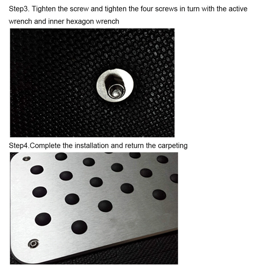 Car Floor Mat Non-slip Carpet Patch Anti-skid Pedal Pad Foot Heel Scuff ...