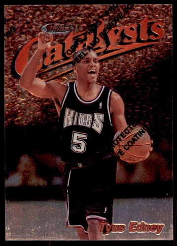 1997-98 FINEST WITH COATING TYUS EDNEY SACRAMENTO KINGS #35 | eBay