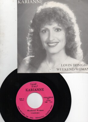 Karianne Lovin Tonight Weekend Woman w/PS 7" 45 Stock C&W Pop Single ...