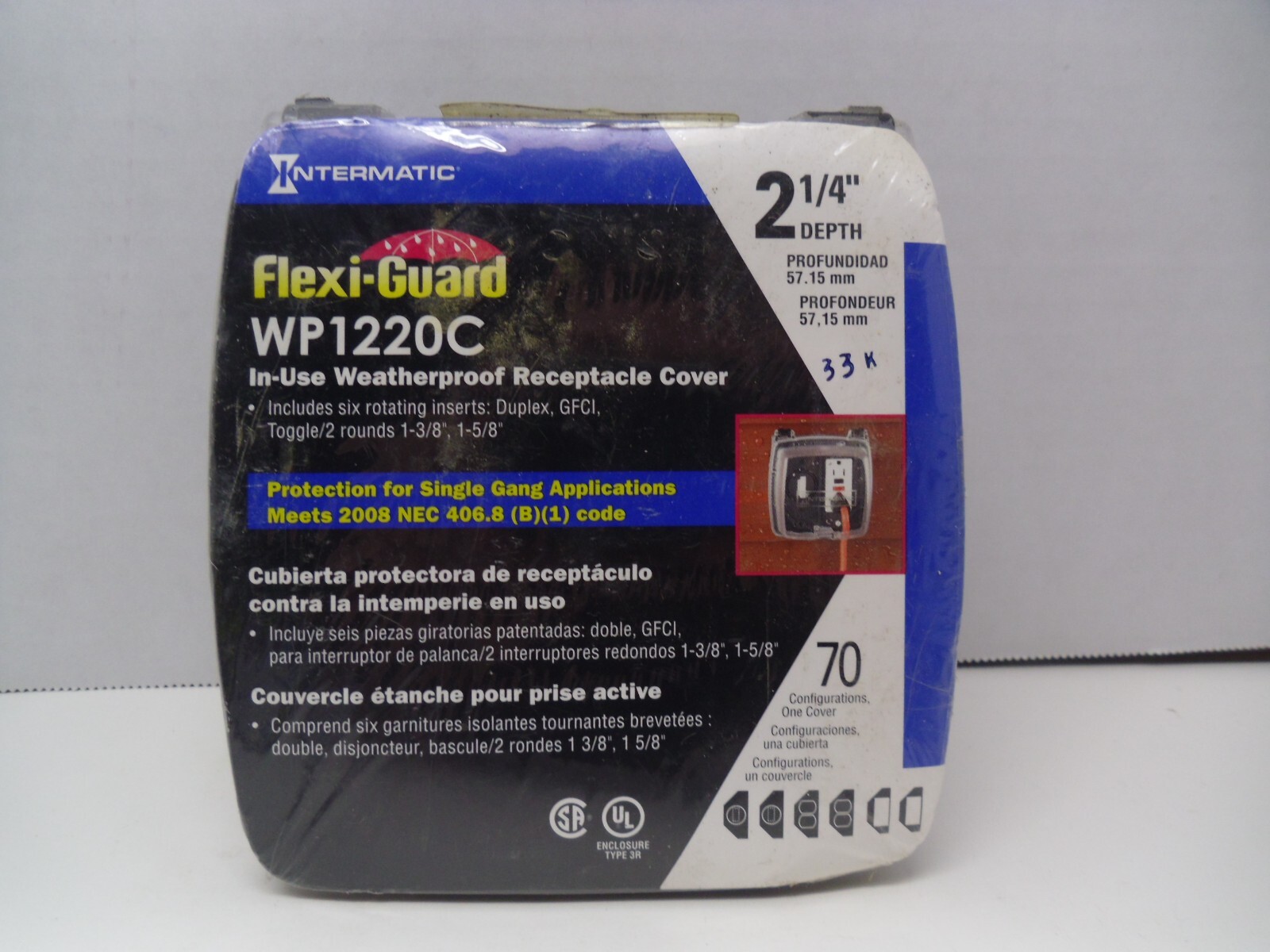 INTERMATIC FLEXI GUARD RECEPTICAL COVER WP1220C NIP | eBay