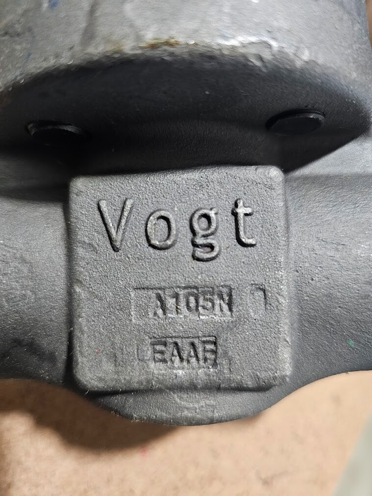 Vogt SW12111 1 INCH Forged Steel 800 LB Socket Weld RS Gate Valve OPEN ...