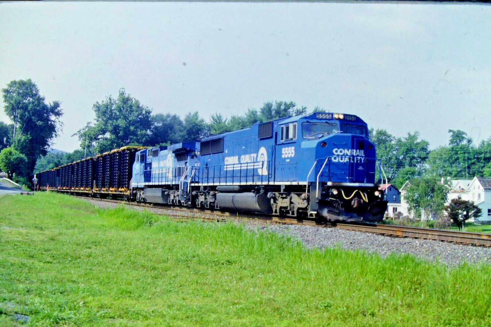 Kodachrome Original Slide Conrail Diesel SD60 Herndon, PA (1996) #CC653 ...