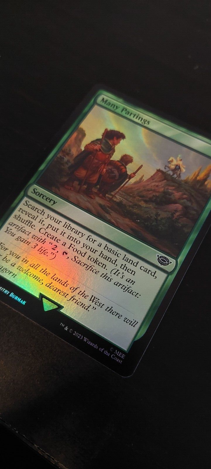 Many Partings (0176) Foil Lord of the Rings Magic the Gathering card | eBay
