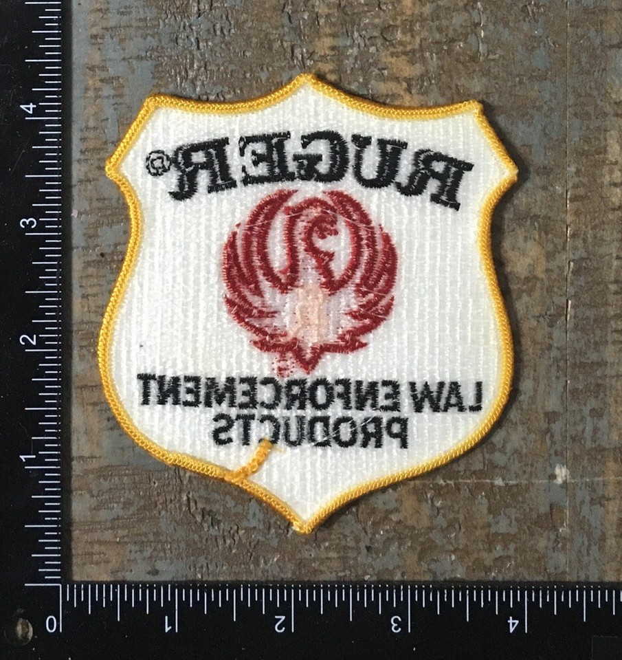 Vintage RUGER LAW ENFORCEMENT PRODUCTS Police Guns Embroidered Iron-On ...