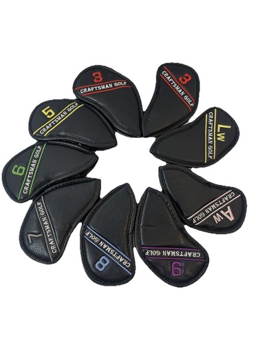 Craftsman Golf Wedge Cover Club Head Cover Set Colorful Numbers Lot Of ...