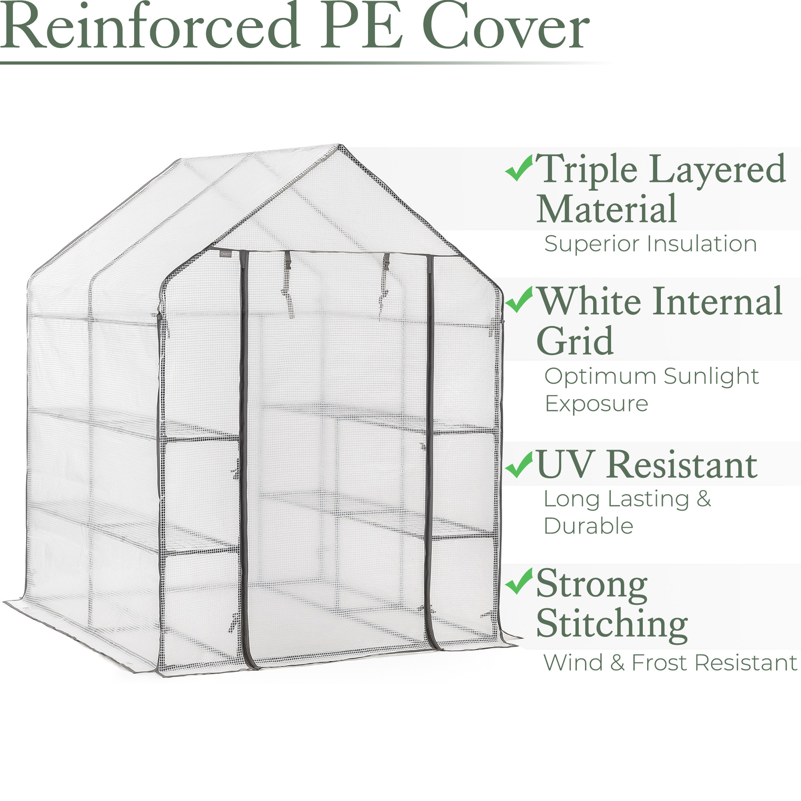 Large Walk In Greenhouse Replacement Cover Grow House Protector – COVER ...
