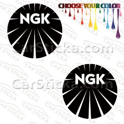 3 of 5" NGK Spark Plugs /B aftermarket car bumper vinyl sticker decal ...