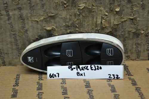 03-11 Mercedes E320 E500 Left Driver Master Switch A2118219951 Door Bx ...