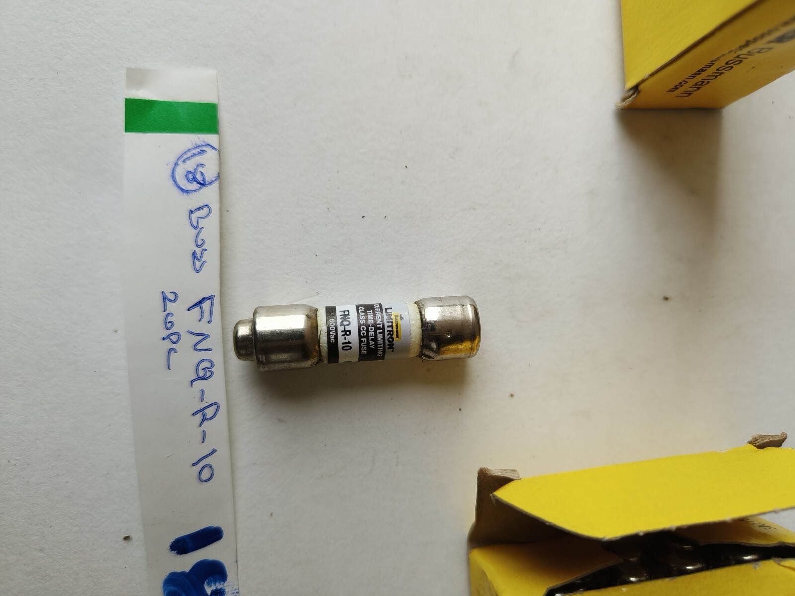 Eaton BUSSMANN SUPPLEMENTAL FUSES - MIDGET FNQ-R-10 (LOT OF 20PC FRE ...