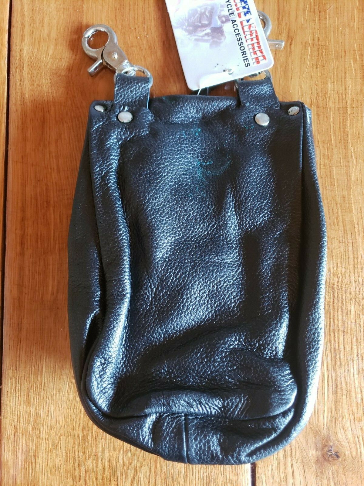 Leather Studded Belt Loop Bag | eBay