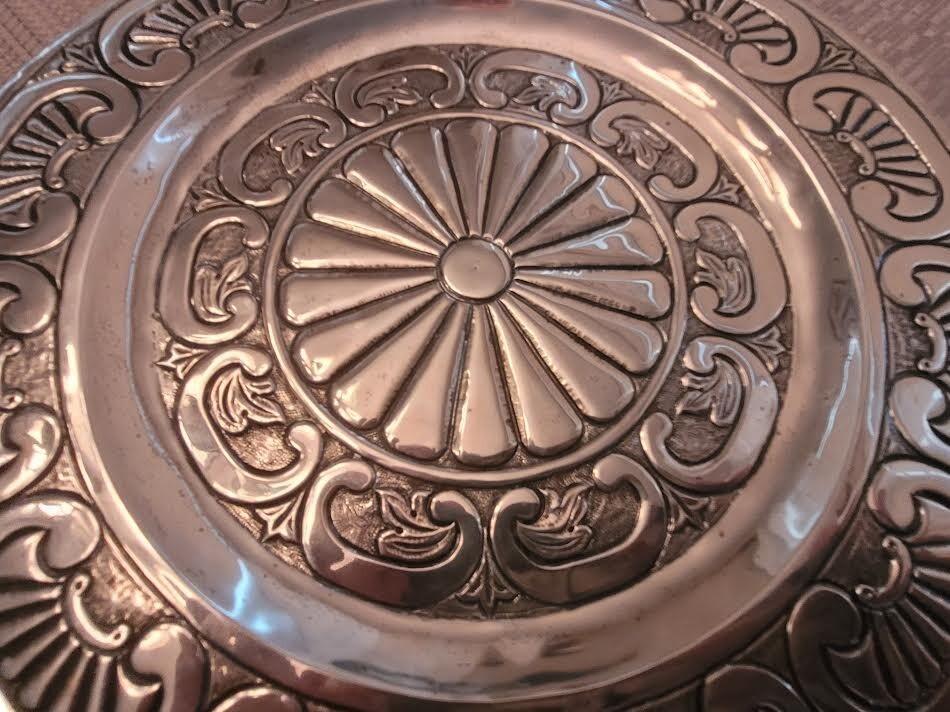 Large Sterling Silver Decorative Plate | eBay