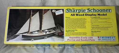 Midwest Product The Sharpie Schooner Wood Display Model Ship #968 New ...