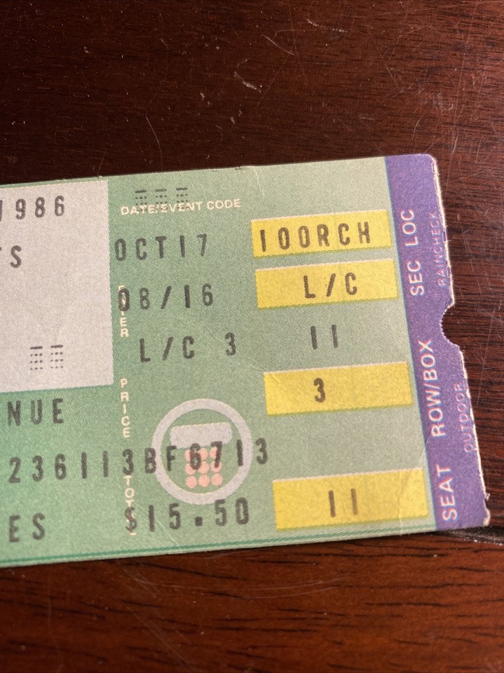 REM Used concert ticket oriental theater 10/17/1986 Wow Ticketron | eBay