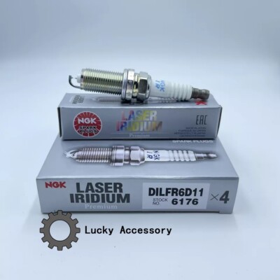 6 Pcs For NGK 6176 DILFR6D11 Laser Iridium Spark Plug | eBay